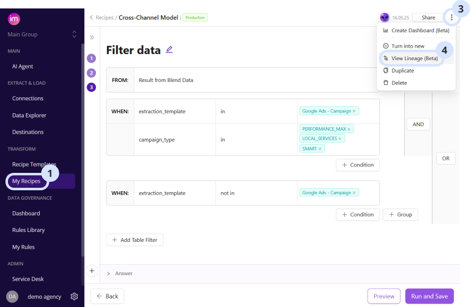 Lineage UI (Beta) | Docs